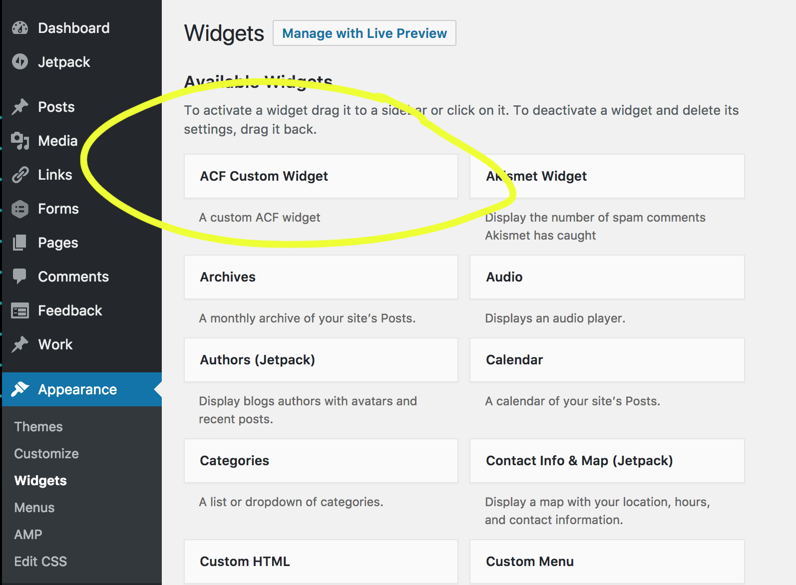 How To Create Custom Widgets With Advanced Custom Fields Adam Balée